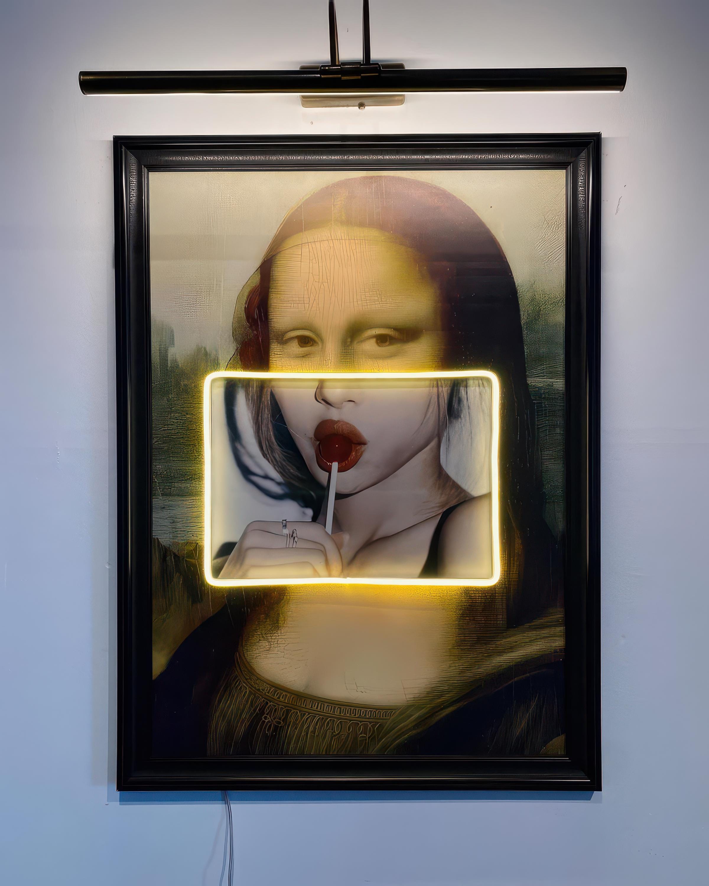 Mona Lisa Neon Painting Art | Neon Sign Bedroom | Pop Art Neon Sign ...