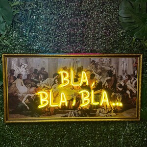 Bla Neon Painting Art | Neon Sign Bedroom | Neon Light | Pop Culture ...