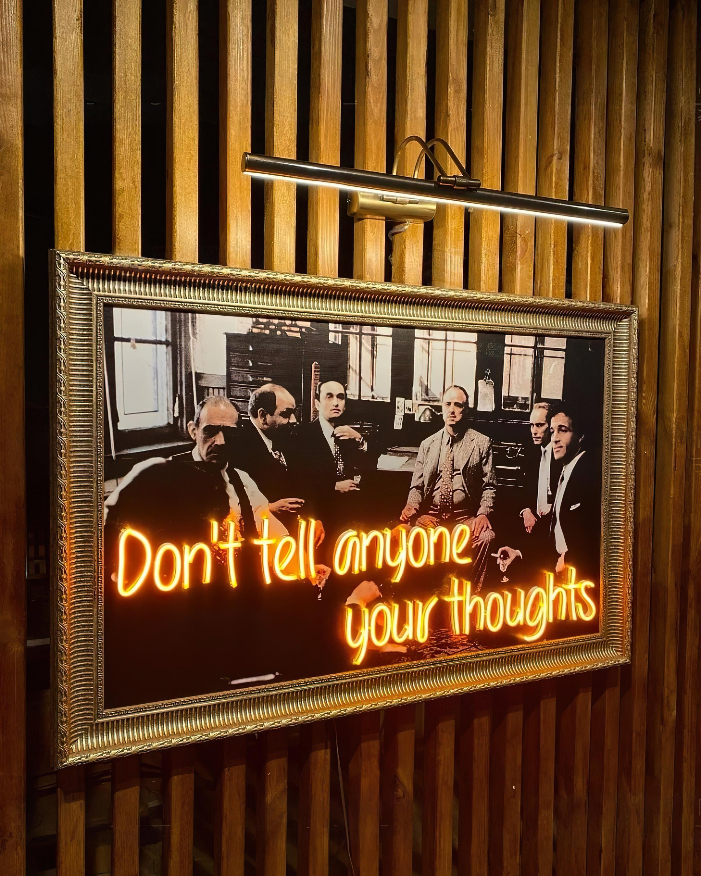 Movie Neon Painting Art | Godfather Poster | Neon Sign Bedroom | Neon ...