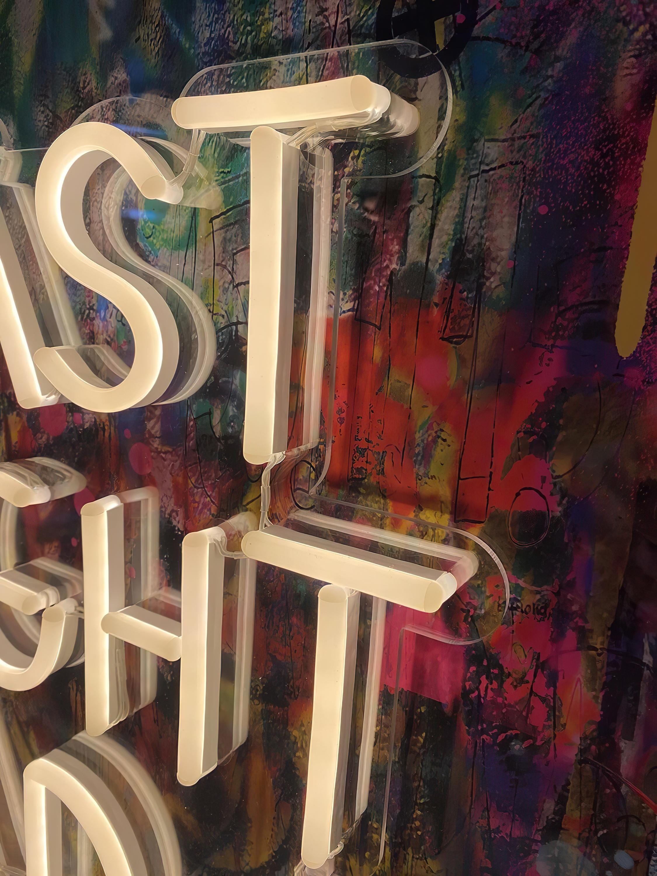 Neon Painting Art | Neon Sign Art | Neon Sign Bedroom | Neon ...