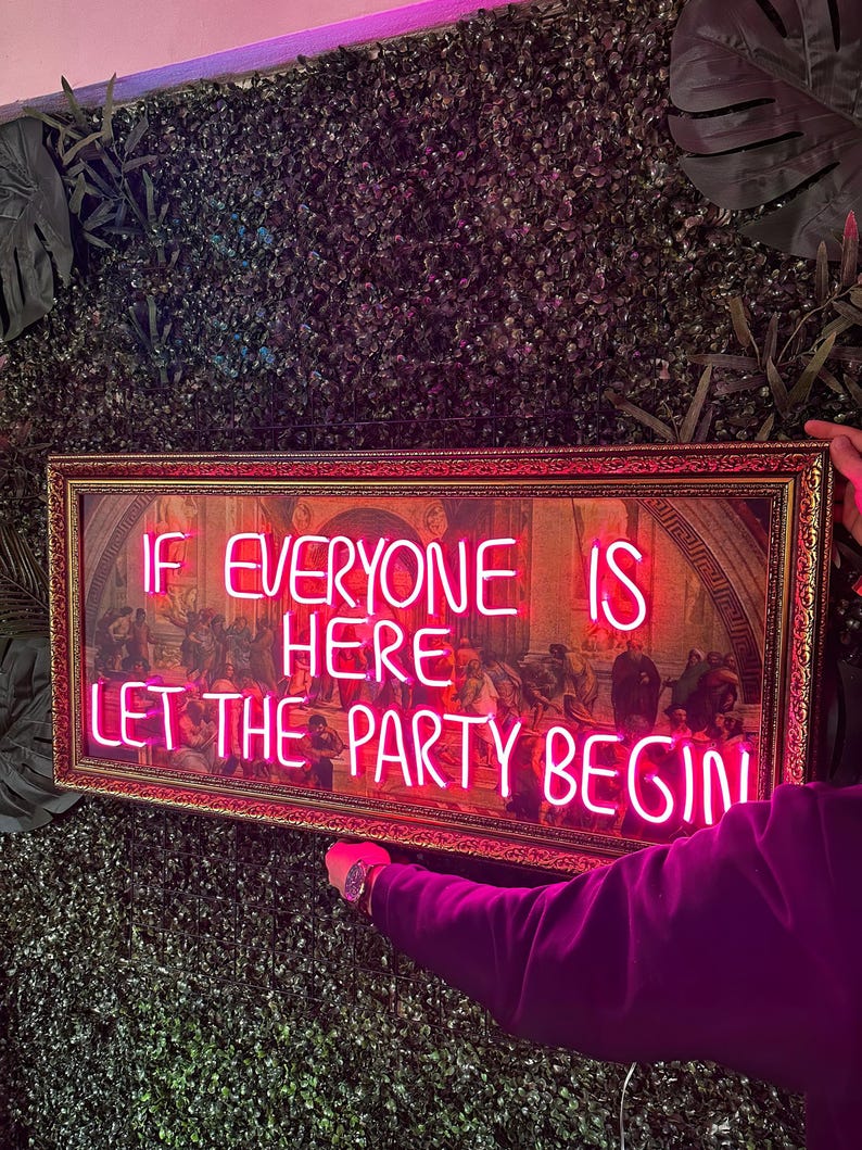 Neon Painting Art | Neon Sign Bedroom | Modern Wall Art | Neon Light ...