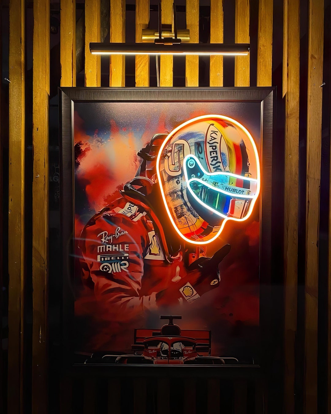 F1 Neon Painting Art | Neon Sign Art | Neon Sign Bedroom | Neon ...