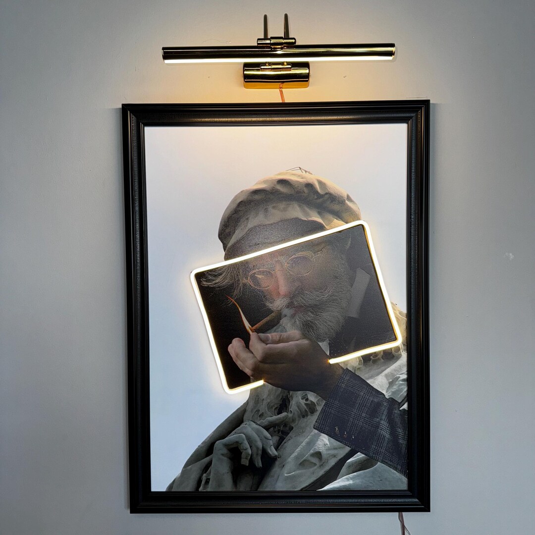 Cigar Neon Painting Art | Neon Sign Art | Neon Sign Bedroom | Neon ...