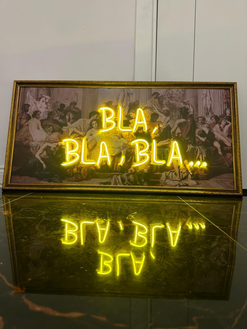 Bla Neon Painting Art | Neon Sign Bedroom | Neon Light | Pop Culture ...