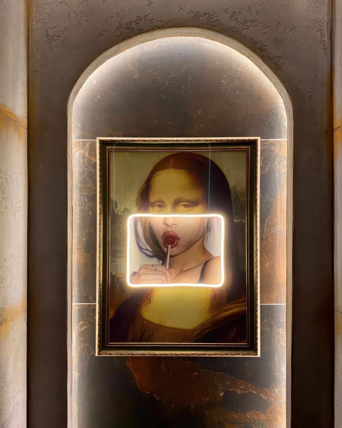 Mona Lisa Neon Painting Art | Neon Sign Bedroom | Pop Art Neon Sign ...