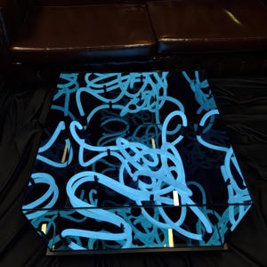Infinity Mirror Table | Glowing Coffee Table | Neon Table | Infinity ...