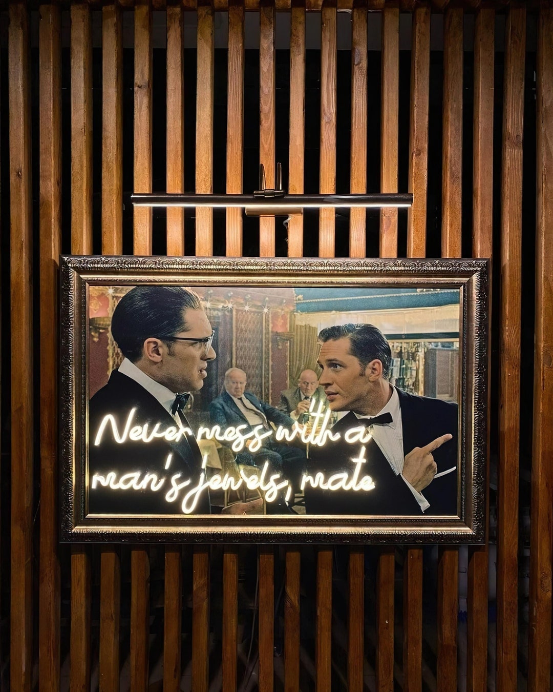 The Kray Twins Neon Painting Art | Neon Sign Art | Neon Sign Bedroom ...