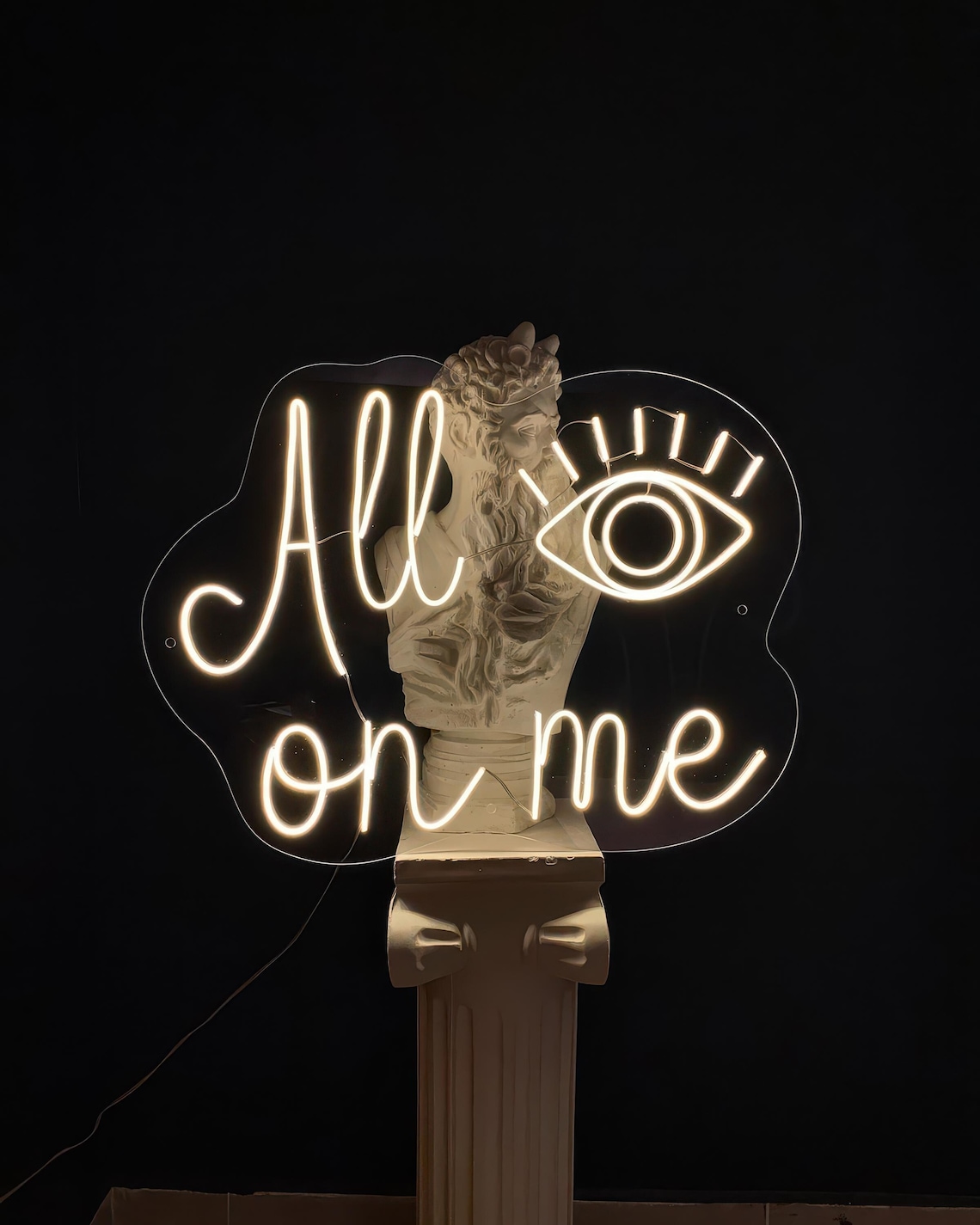 All Eyes on Me Neon Sign | Neon Sign Bedroom | Neon Decorations | Salon ...