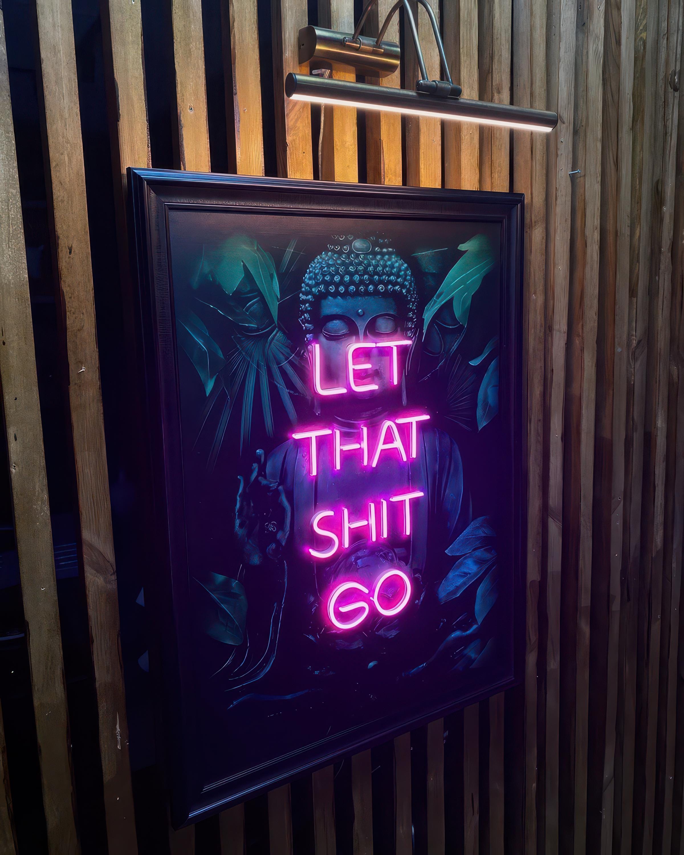 Buddha Neon Painting Art | Neon Sign Art | Neon Sign Bedroom | Modern ...