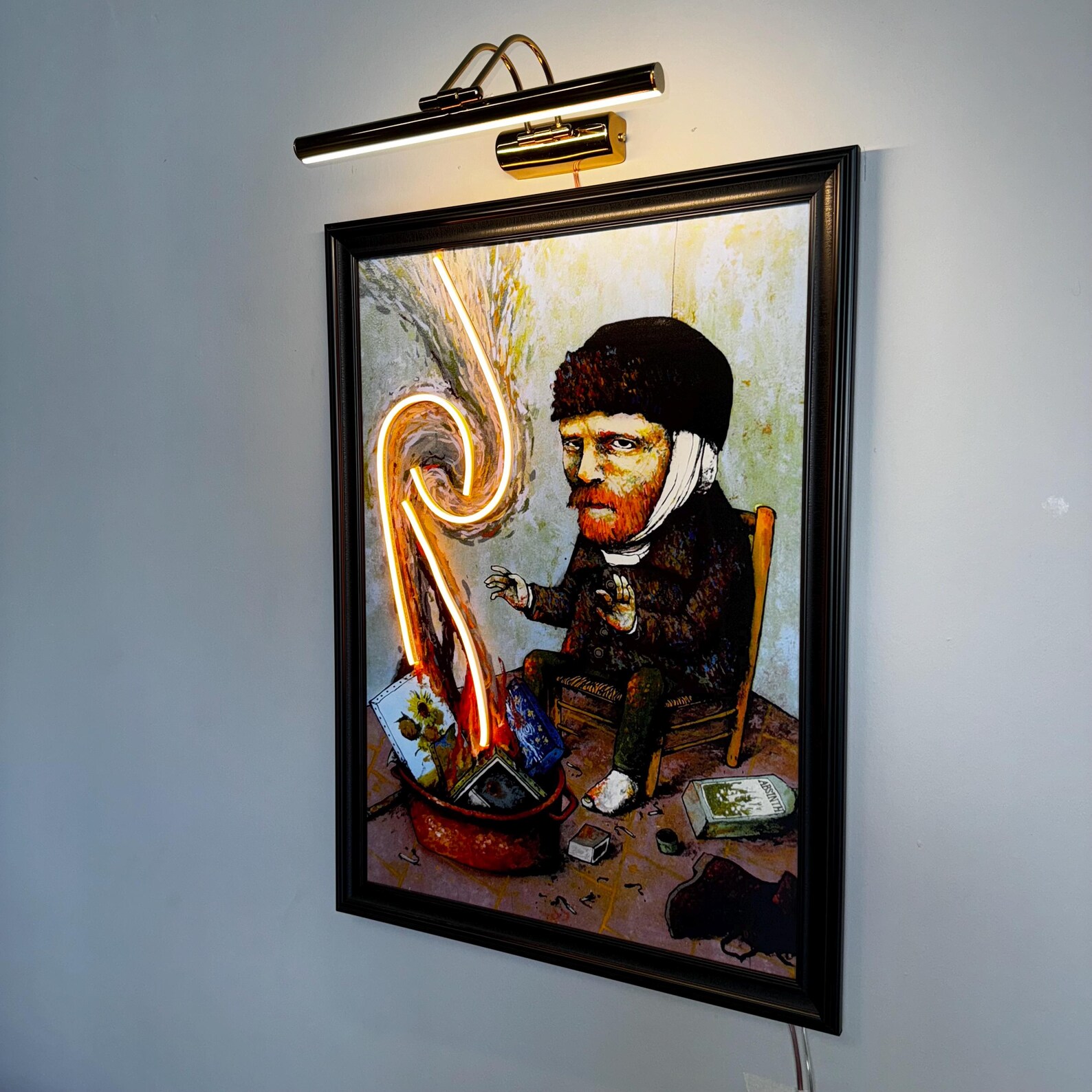 Van Gogh Neon Painting Art | Neon Sign Art | Neon Sign Bedroom | Neon ...