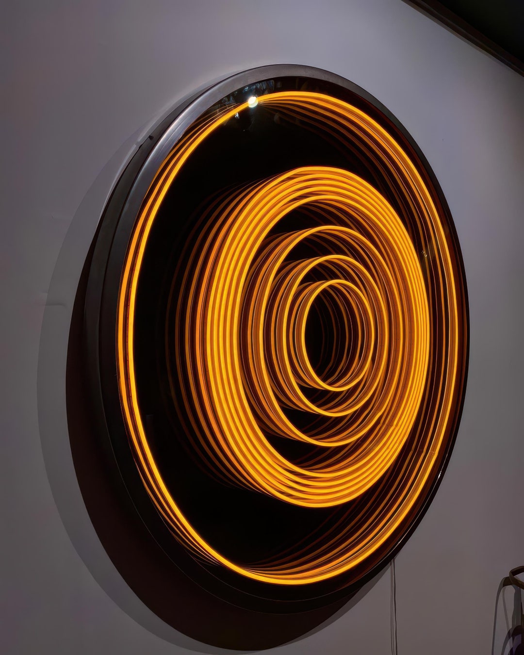 Round Infinity Mirror | Neon Sign Art | Neon Sign Bedroom | Neon ...