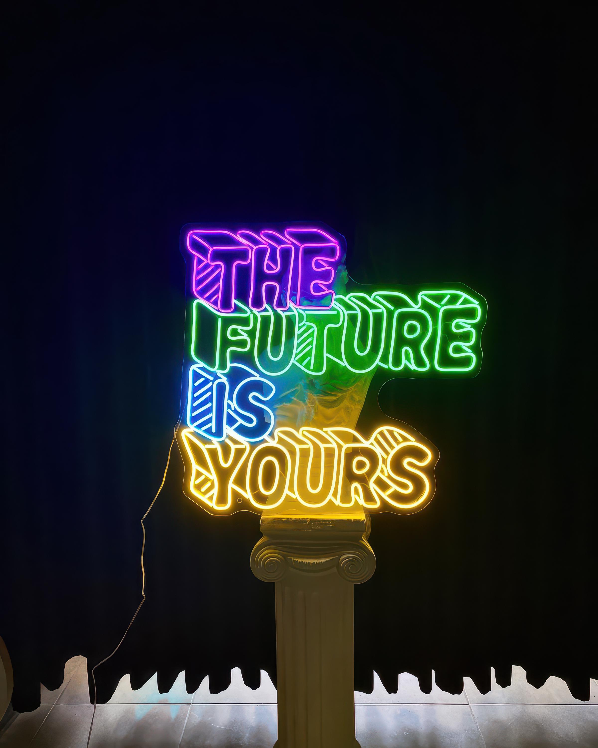 The Future is Yours Neon Sign | Neon Sign Art | Neon Sign Bedroom ...