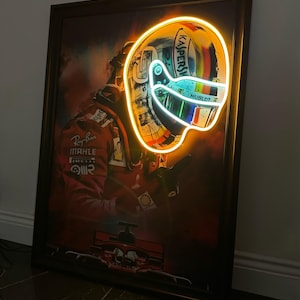 F1 Neon Painting Art | Neon Sign Art | Neon Sign Bedroom | Neon ...