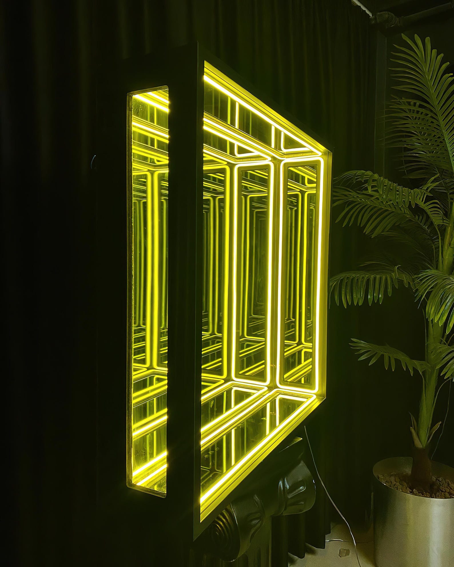 4th Dimension Infinity Mirror | Neon Sign Art | Neon Sign Bedroom ...