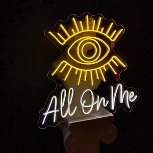 All Eye on Me Neon Sign | Neon Sign Bedroom | Neon Decorations | Salon ...