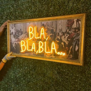 Bla Neon Painting Art | Neon Sign Bedroom | Neon Light | Pop Culture ...