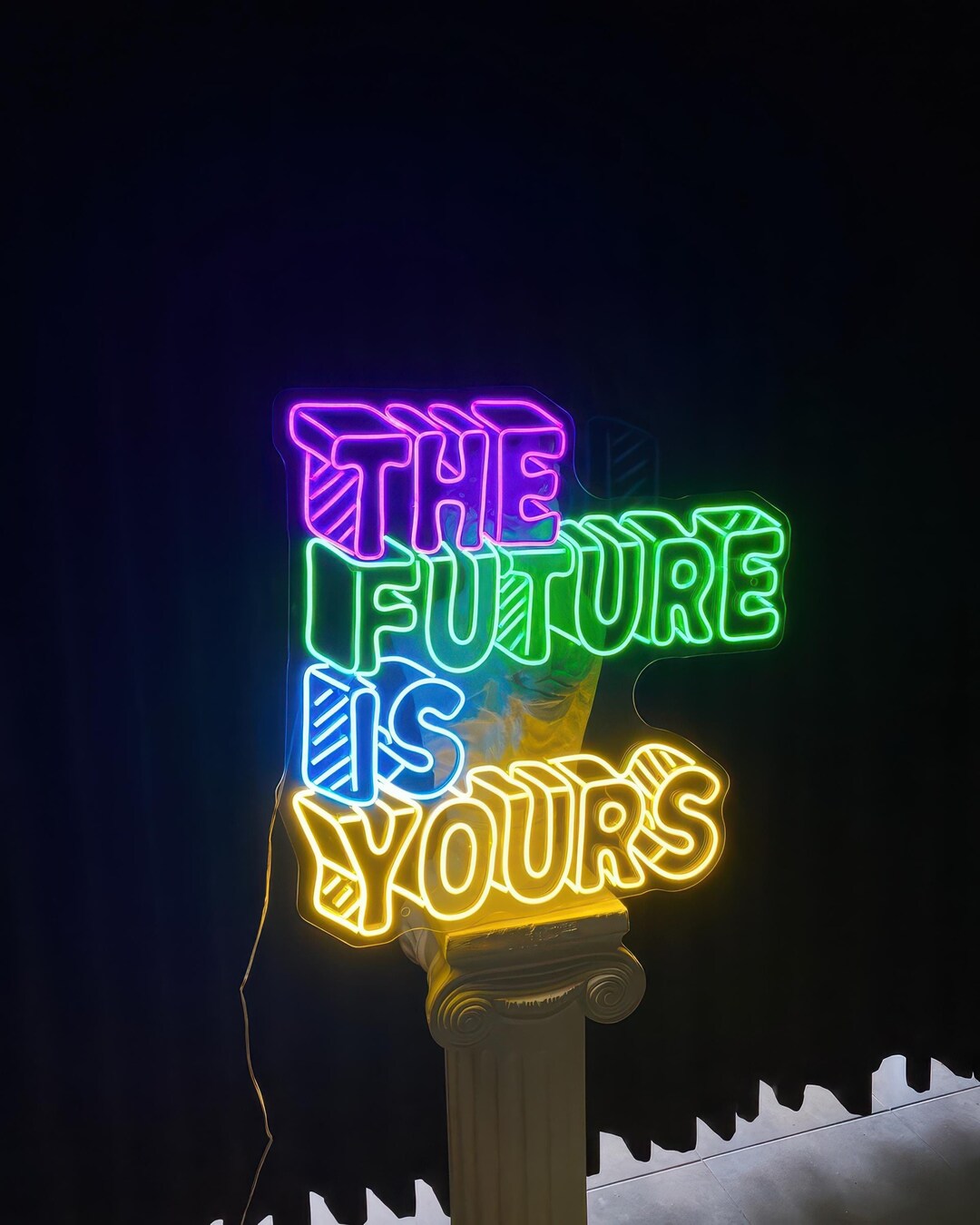 The Future is Yours Neon Sign | Neon Sign Art | Neon Sign Bedroom ...