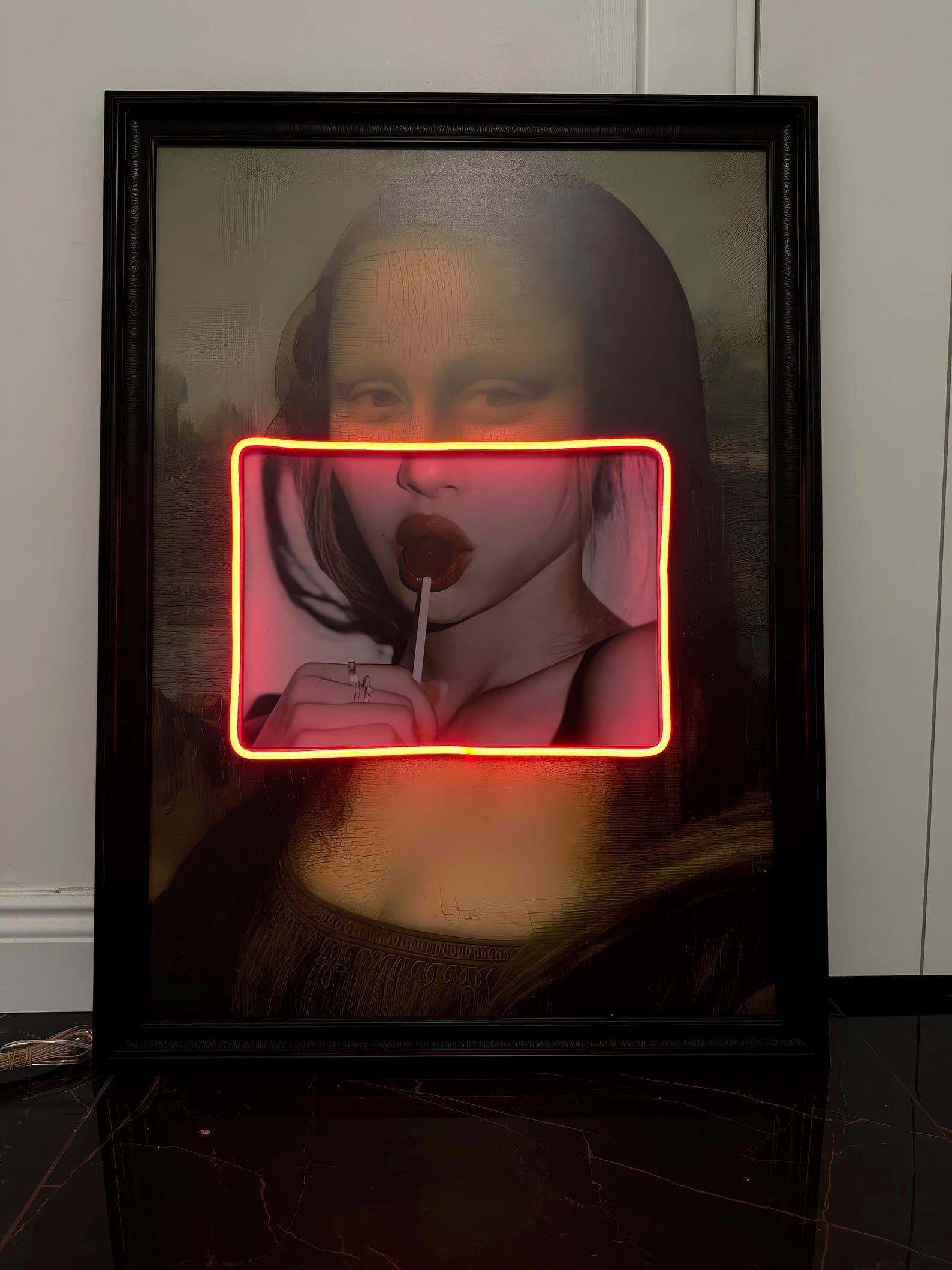 Mona Lisa Neon Painting Art | Neon Sign Bedroom | Pop Art Neon Sign ...