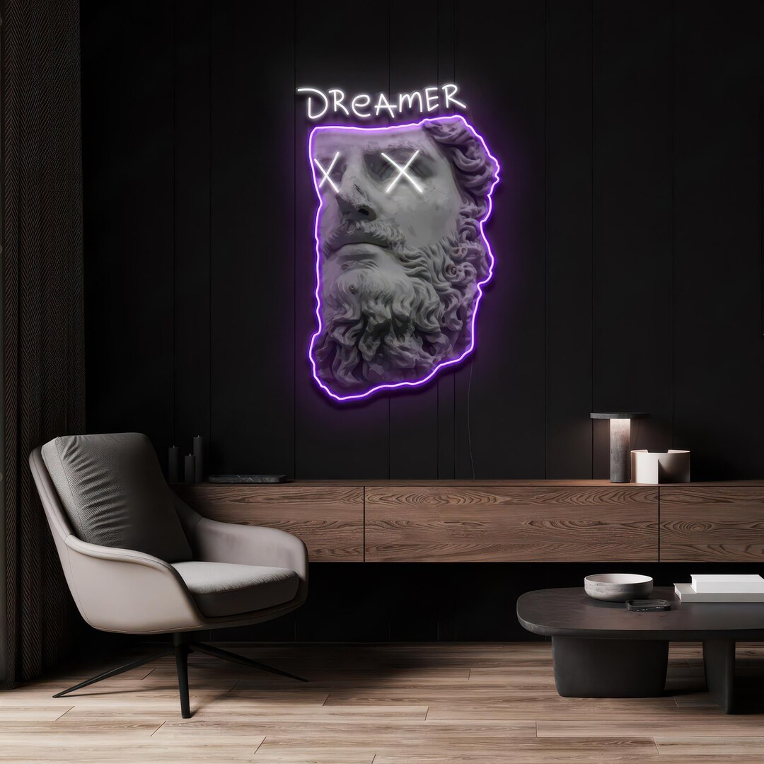 Dreamer Neon Sign | Neon Sign Art | Neon Sign Bedroom | Neon ...