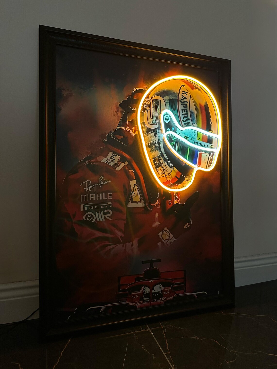 F1 Neon Painting Art | F1 Wall Art | Formula 1 Wall Art | Neon Sign ...