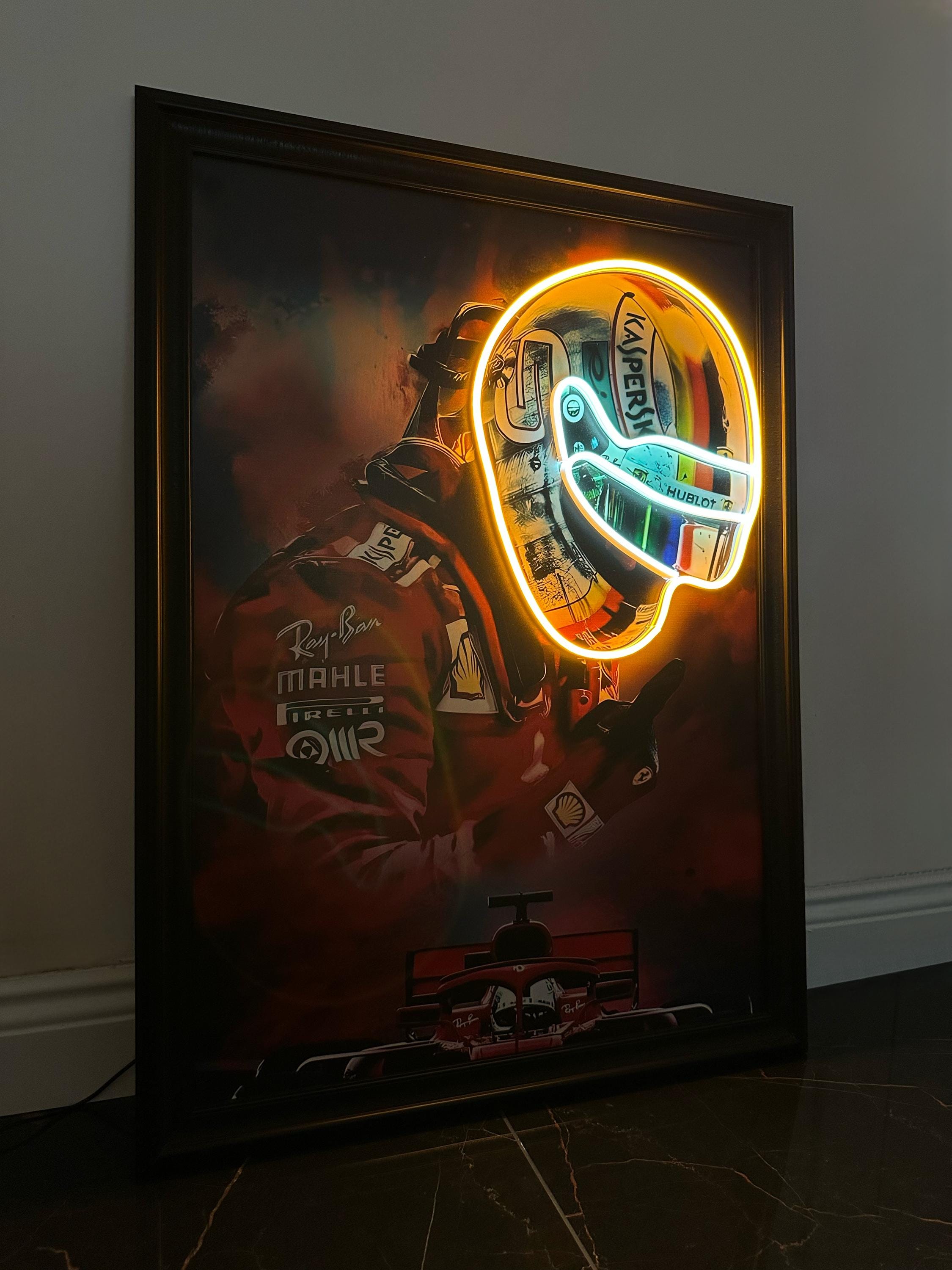 F1 Neon Painting Art | F1 Wall Art | Formula 1 Wall Art | Neon Sign ...