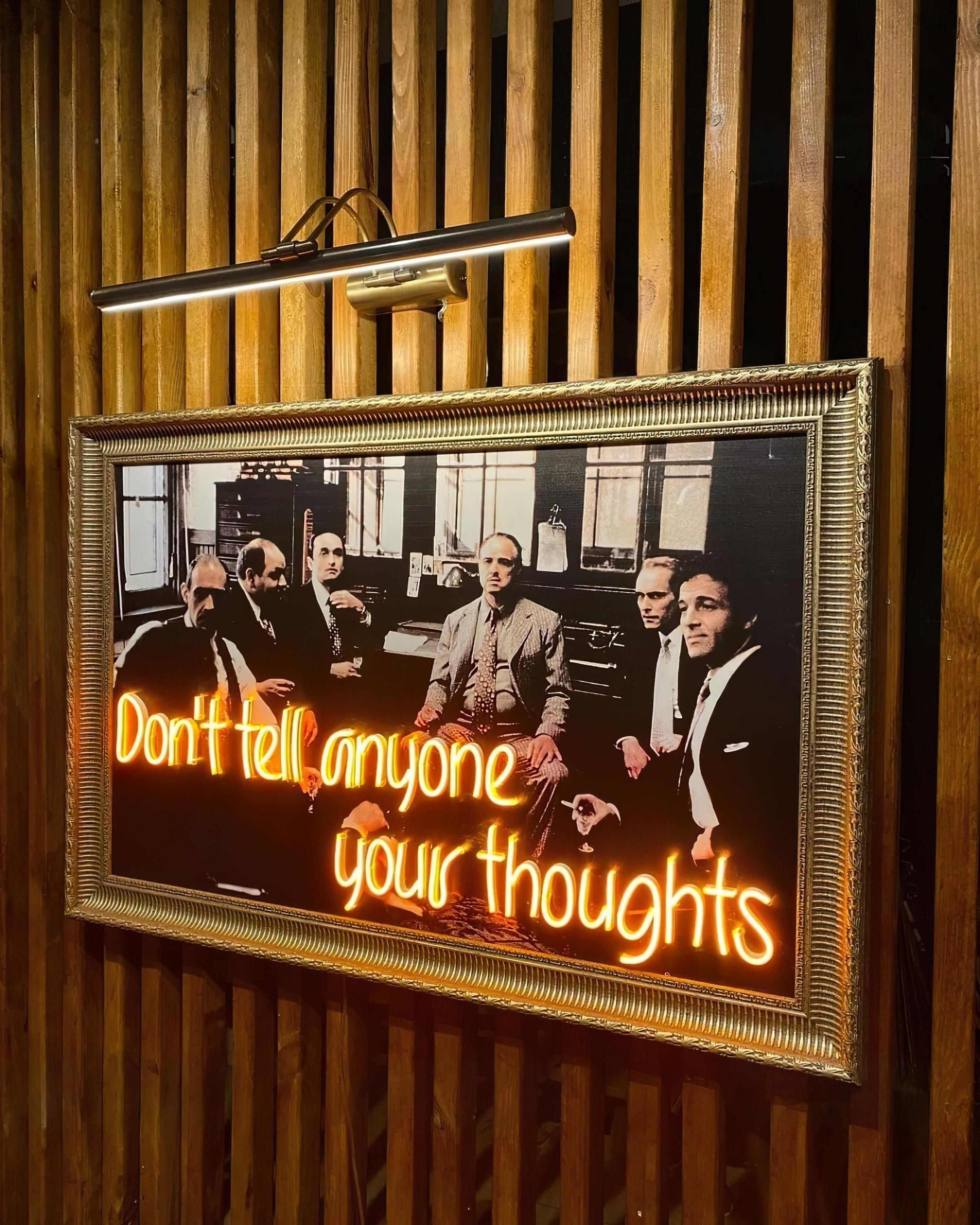 Movie Neon Painting Art | Godfather Poster | Neon Sign Bedroom | Neon ...