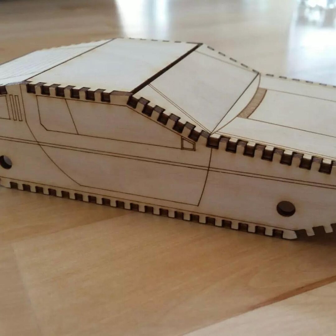 Laser Cut Wooden Delorean Model Kit – DIY Assembly With 3D Printed ...