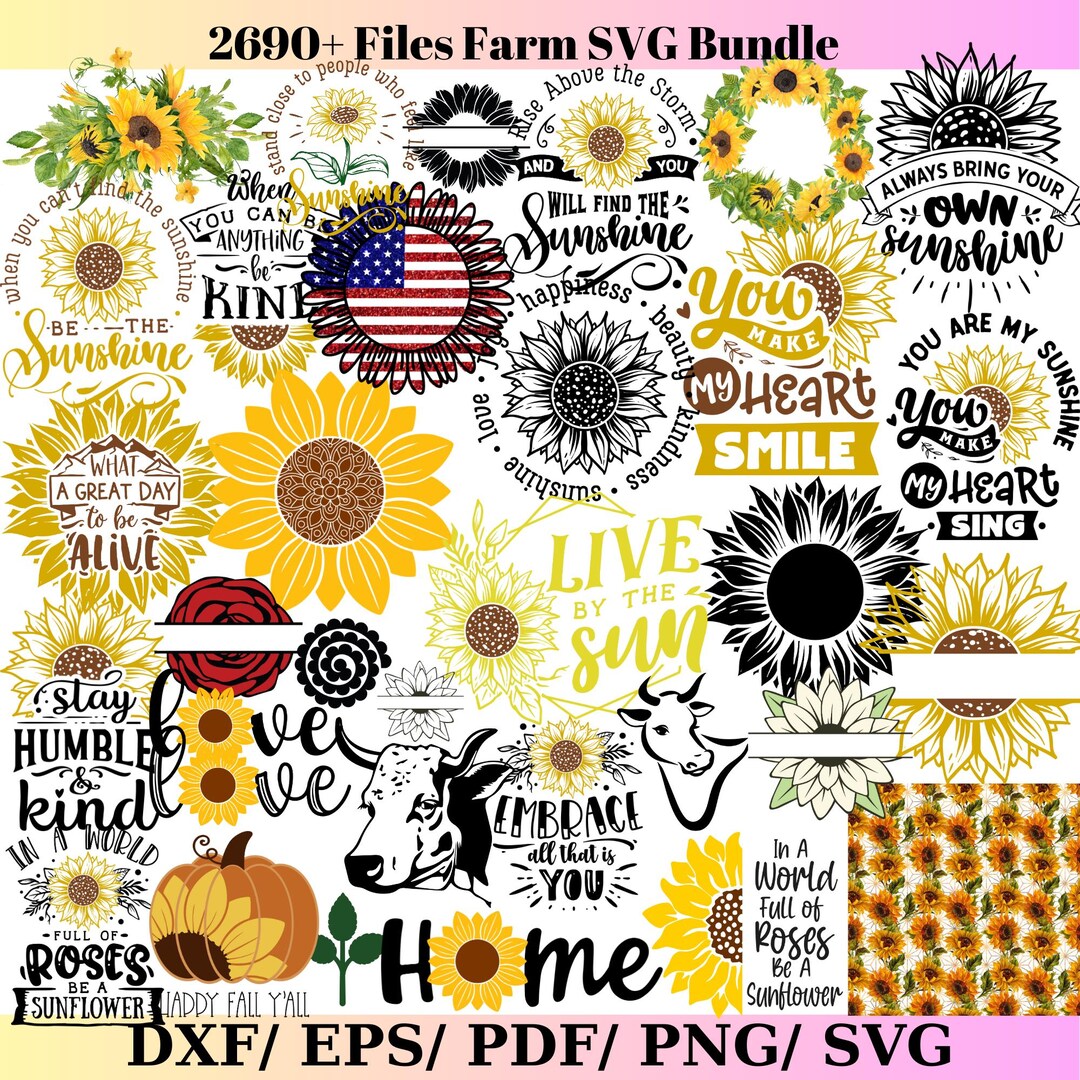 Ultimate 2690 Farm SVG Bundle Perfect for Agricultural Designs, DIY ...