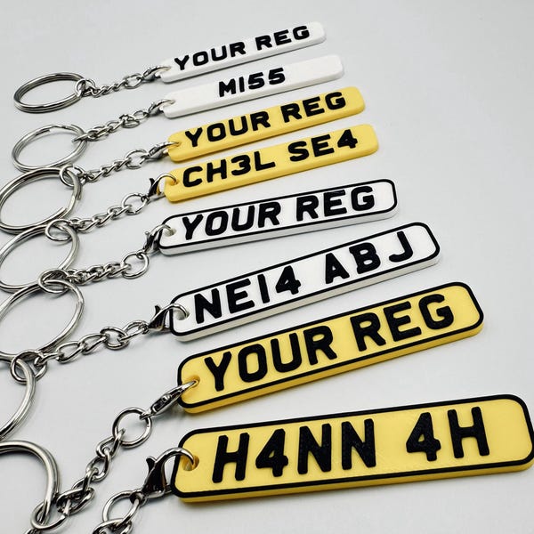 Number Plate Keyring - Etsy UK