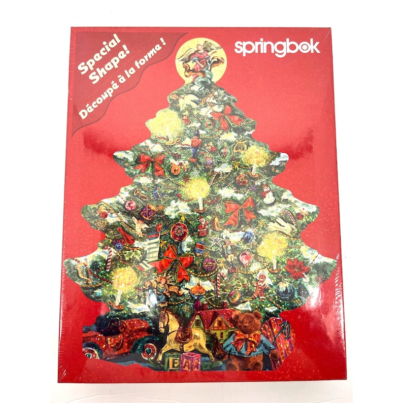 Springbok Hallmark Christmas Tree Special Shape Jigsaw Puzzle 500pc-nib ...