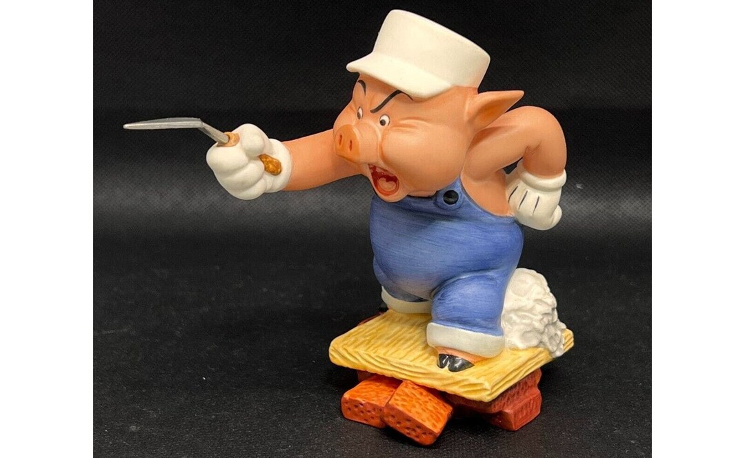 Walt Disney Classic Collection Practical Pig Three Little Pigs Figurine ...