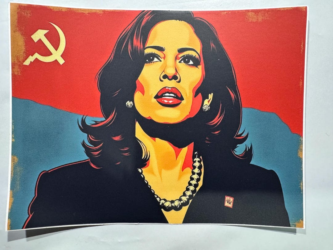 Kamala Harris the Communist Sticker. Kamala Harris Bumper Sticker ...