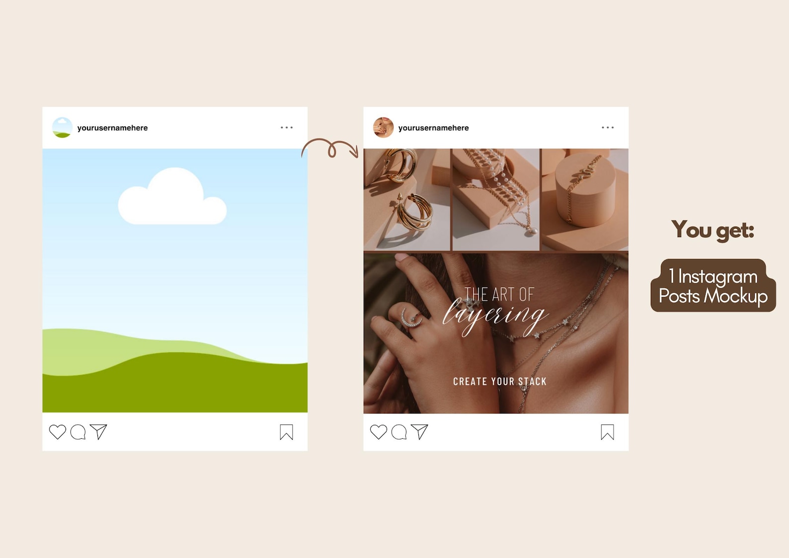 Instagram Profile Mockup - Etsy