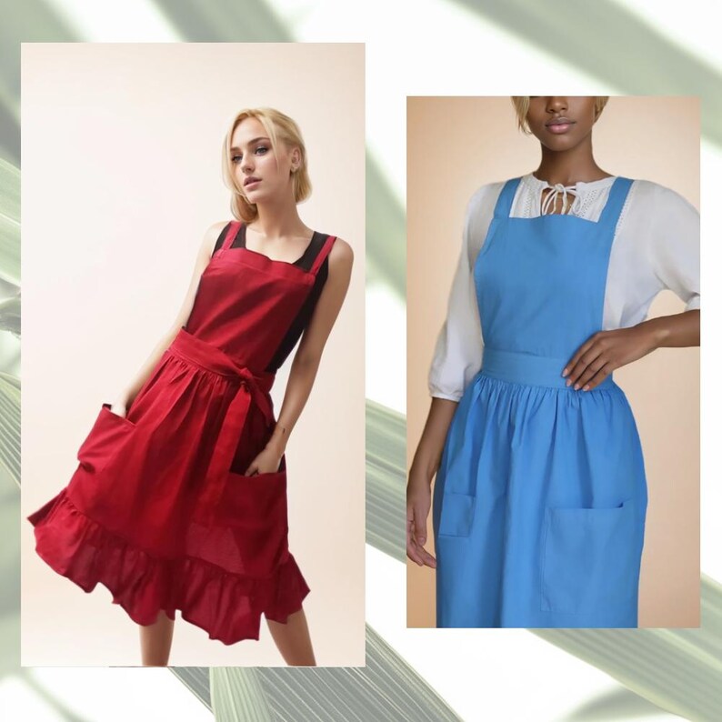 Ruffle Apron Sewing Pattern, Easy Ruffle Apron Pdf Pattern, Pinafore ...