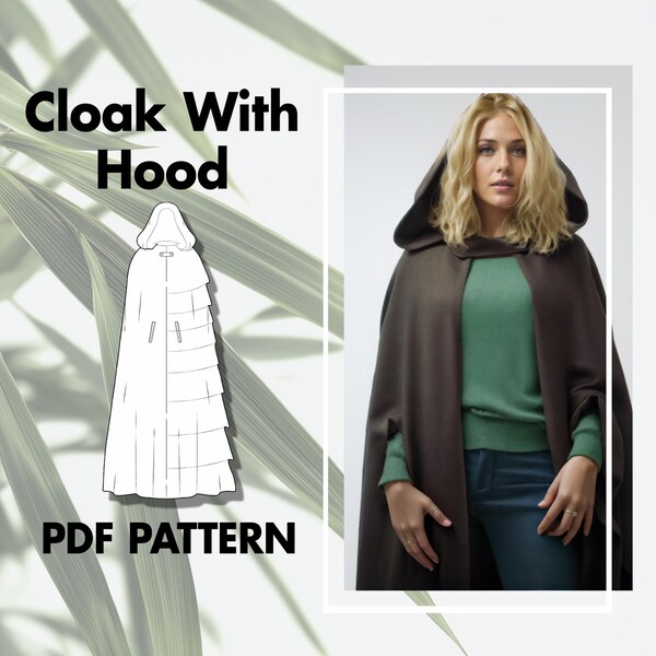 Hooded Cloak Pattern - Etsy