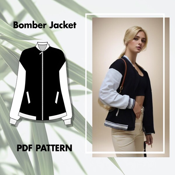 Varsity Jacket Pattern - Etsy