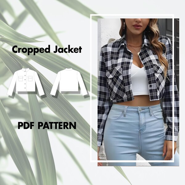 Crop Jacket Pattern - Etsy