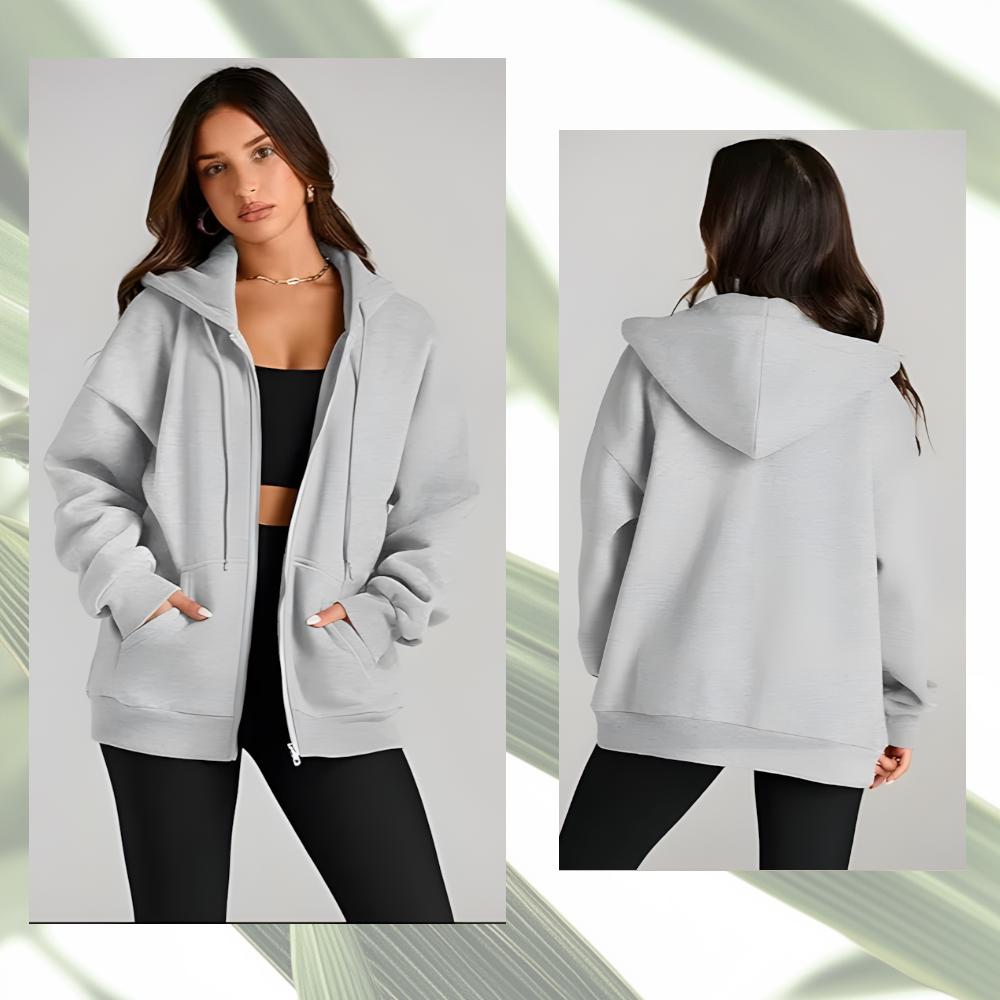 Zip up Hoodie Pdf Sewing Pattern, Zipper Hoodie Pattern, Cozy Hoodie ...