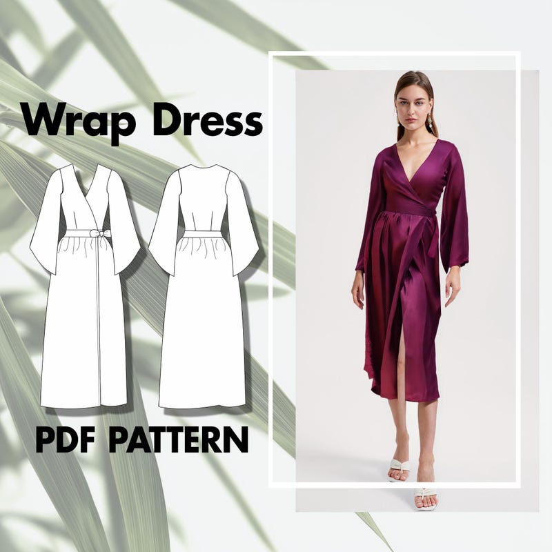 Wrap Dress Sewing Pattern - Etsy