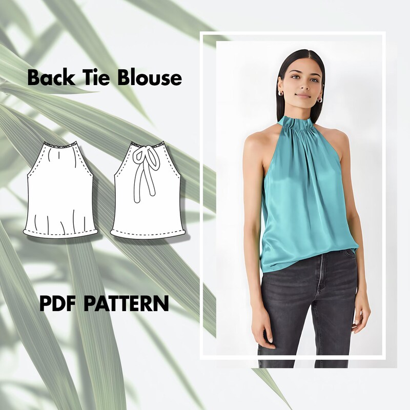Tie Back Top Pattern - Etsy