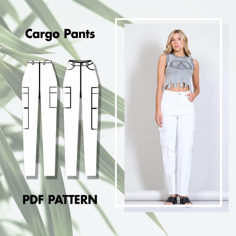Cargo Pants Pattern - Etsy