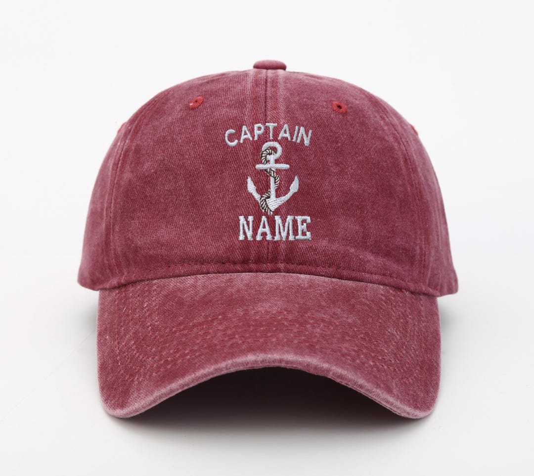 Anchor Baseball Cap, Captain Anchor, Sailing Boat, Dad Hat, Boyfriend ...