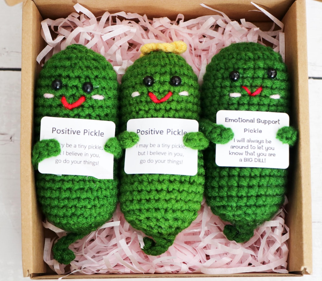 Emotional Support Pickle,positive Pickle,big Fan Pickle,handmade ...