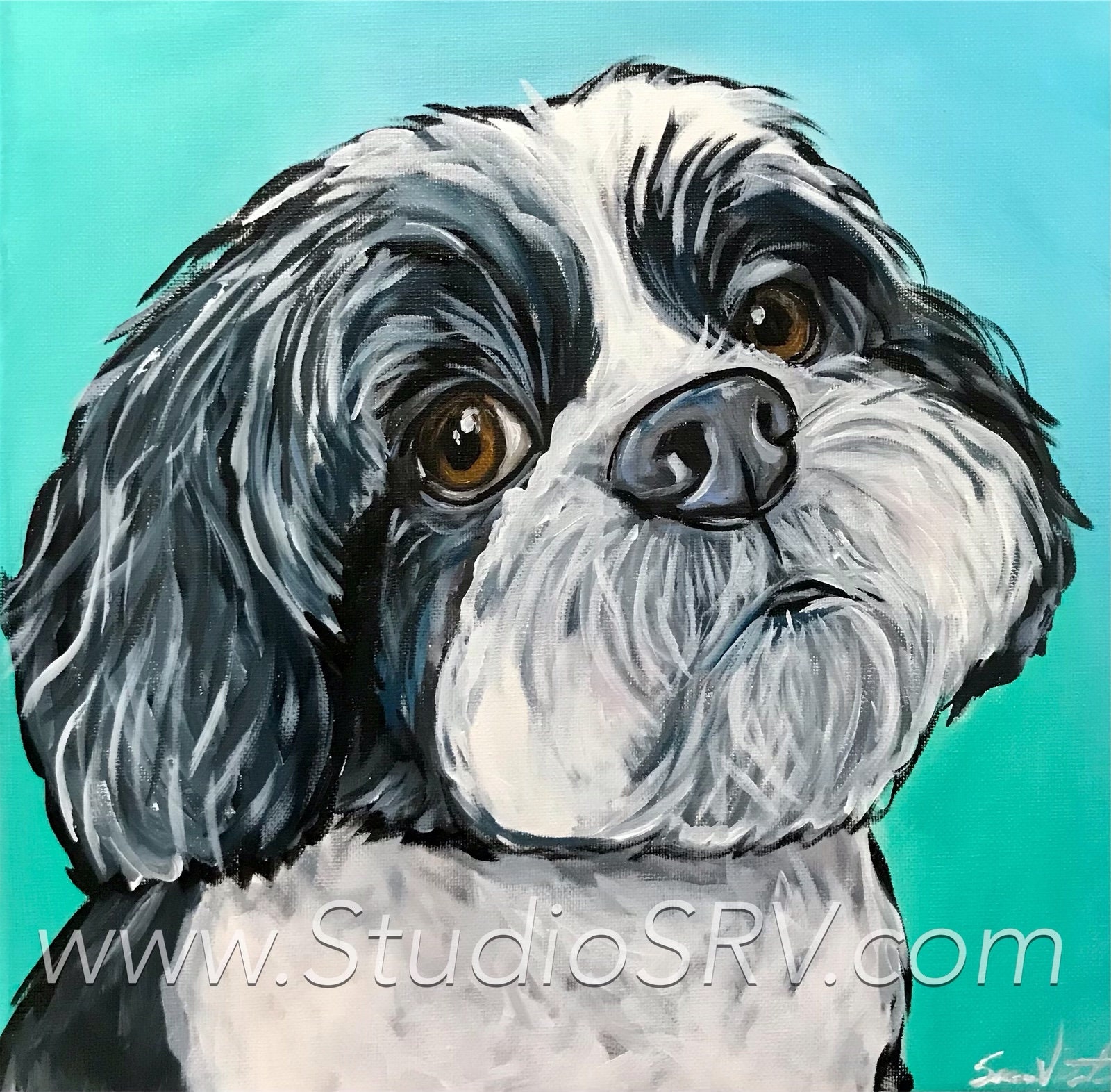 Shih Tzu Print | Etsy