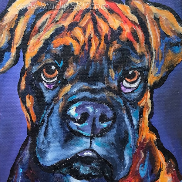 Brindle Boxer Memorial - Etsy