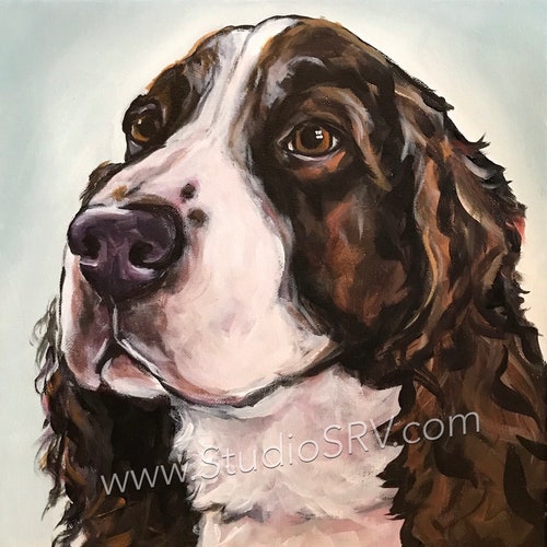 Cocker Spaniel Art Print of Original Watercolor Painting - Etsy