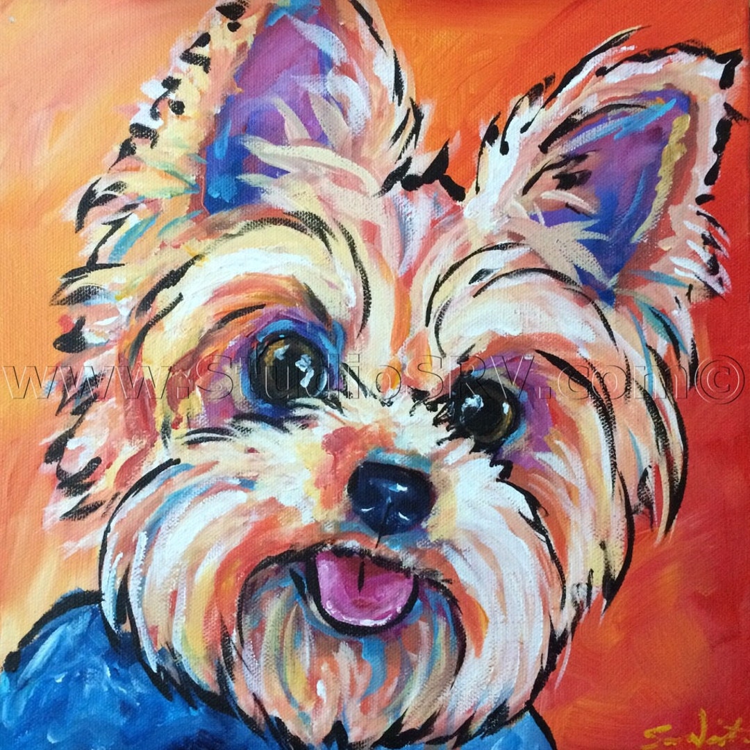 YORKIE Print - Etsy