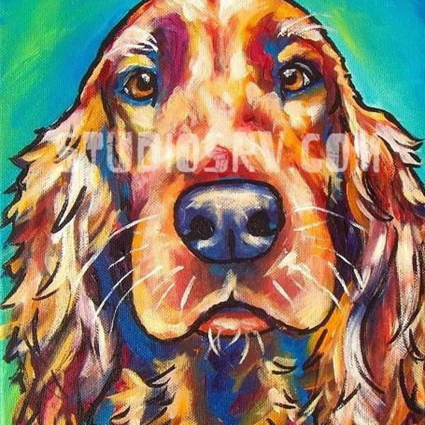 Irish Setter Art - Etsy