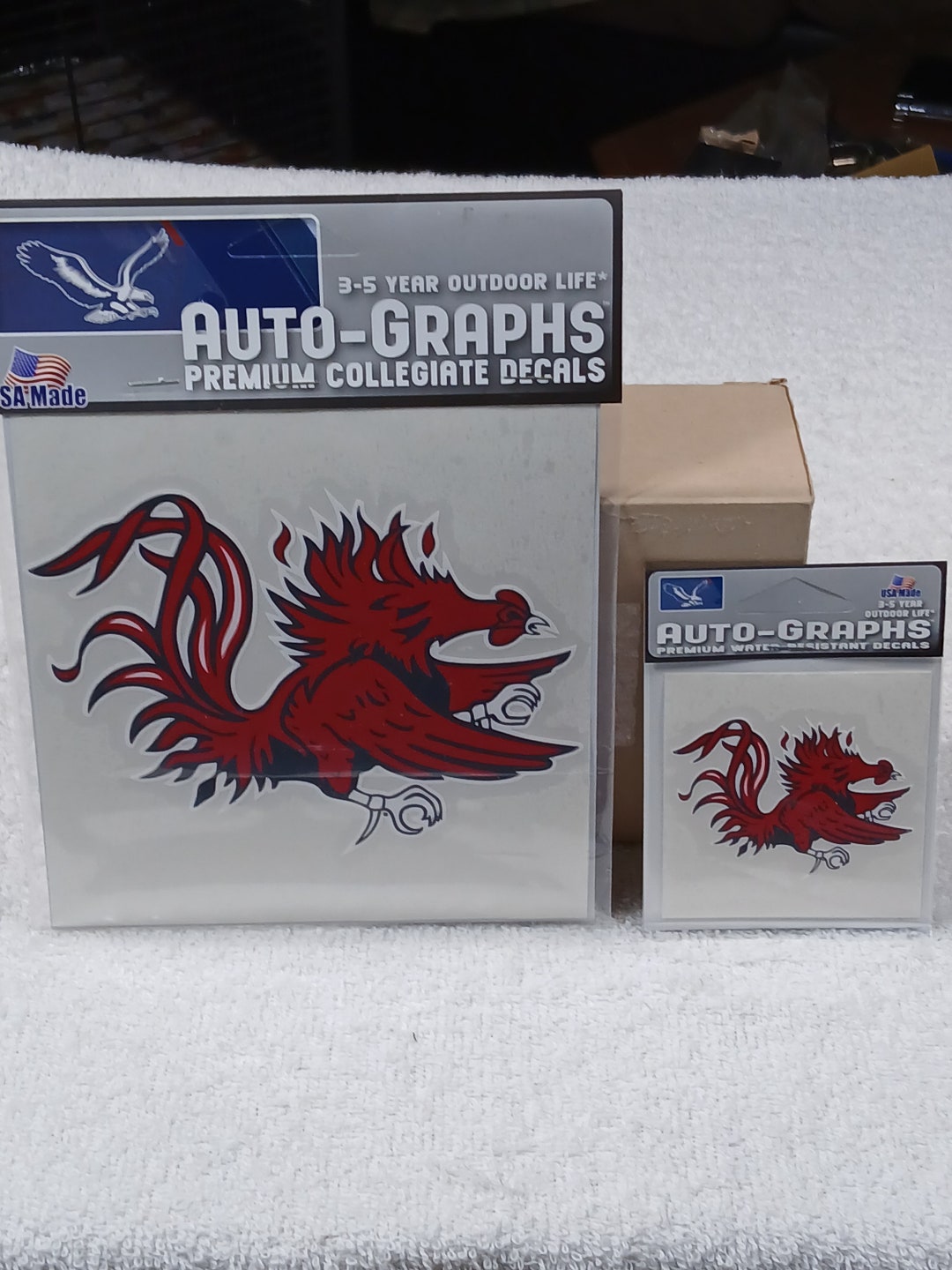 Vintage Auto Graphs Decals / Fighting Gamecocks / Set of 2 Premium ...
