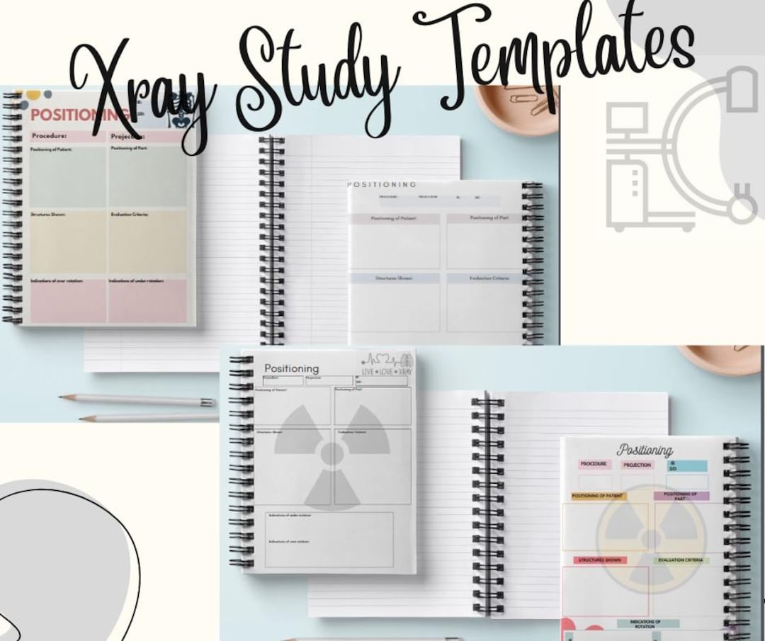 Printable Xray Positioning Study Templates - Etsy